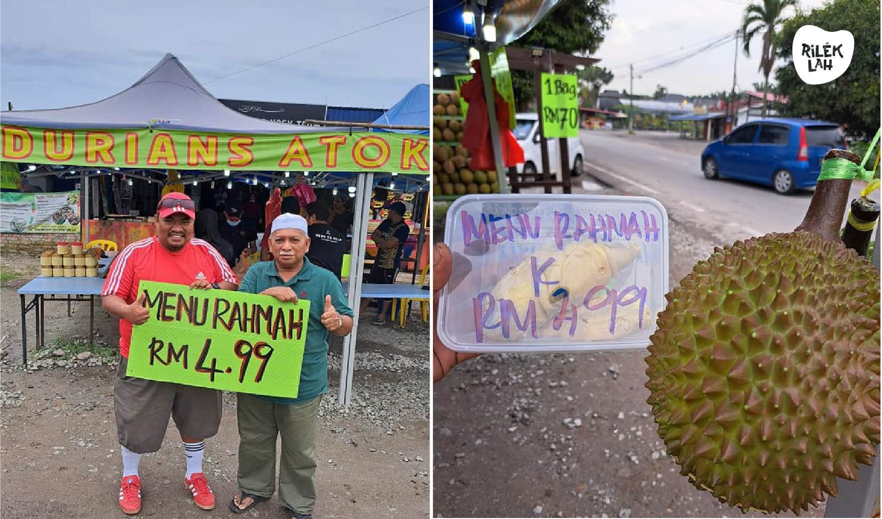 Bukan Menu Rahmah Je Ada, Peniaga Ni Jual 'Durian Rahmah' RM4.99 ...
